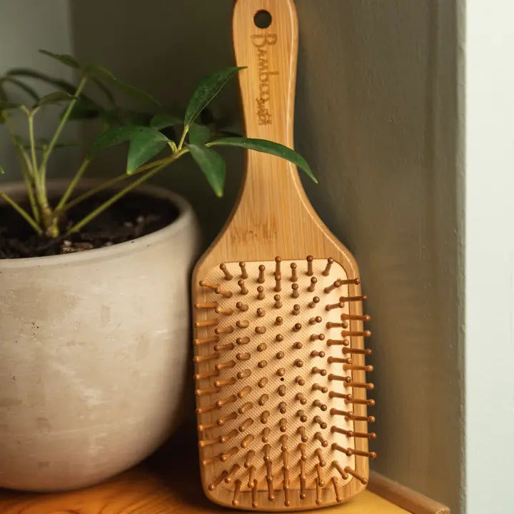 Bamboo Paddle Hairbrush – Nudge Eco Store