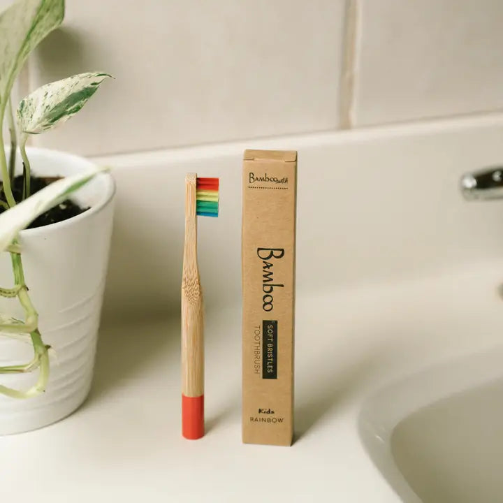 Bamboo Rainbow Toothbrush – Nudge Eco Store