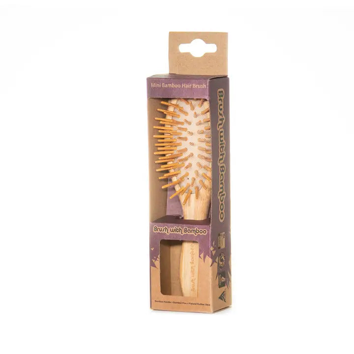 Mini Bamboo Hairbrush – Nudge Eco Store