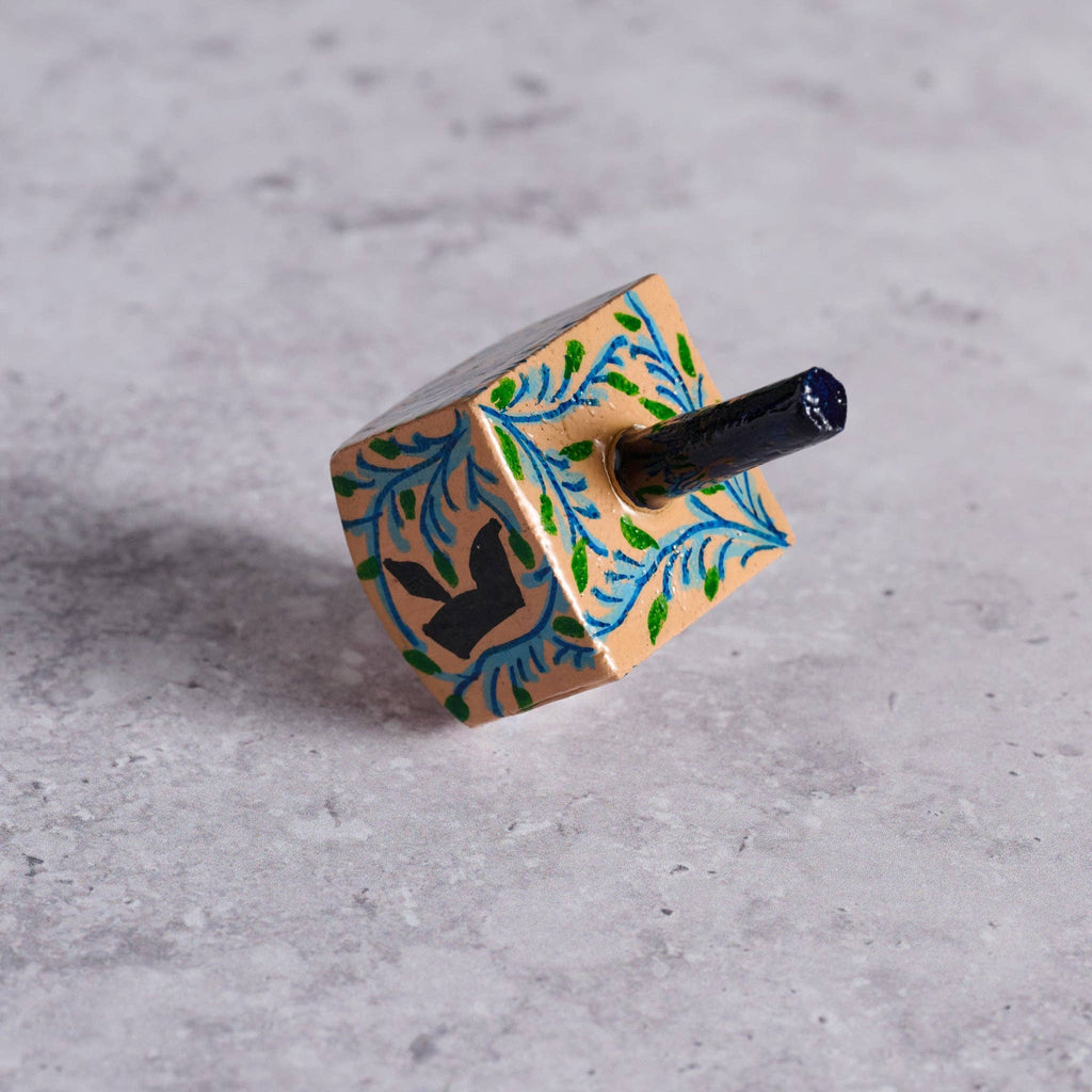 Painted Wood Dreidel – Nudge Eco Store